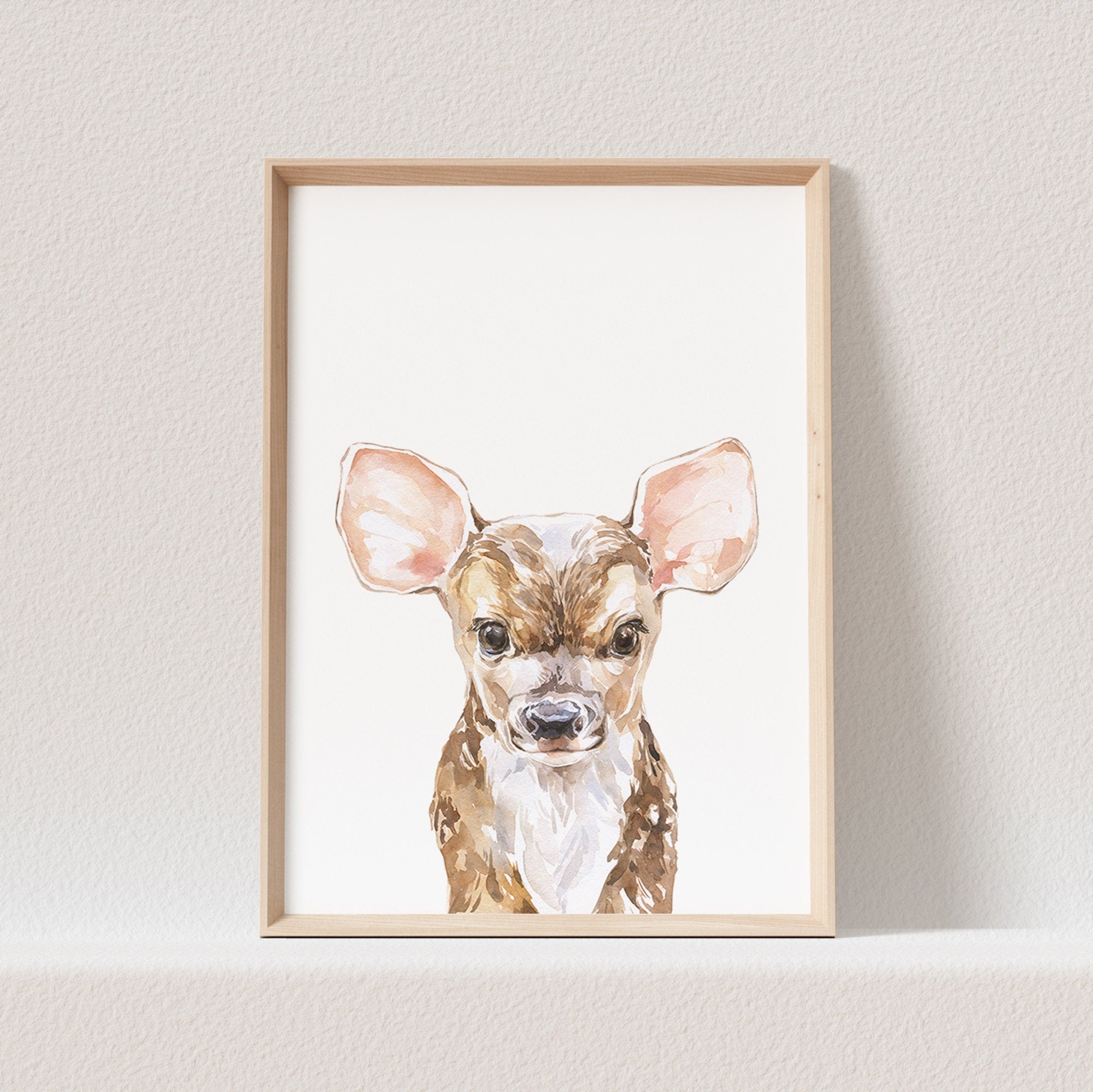 Rehkitz Poster Waldtiere Tiere Reh Baby Kinderzimmer Babyzimmer Bild ...